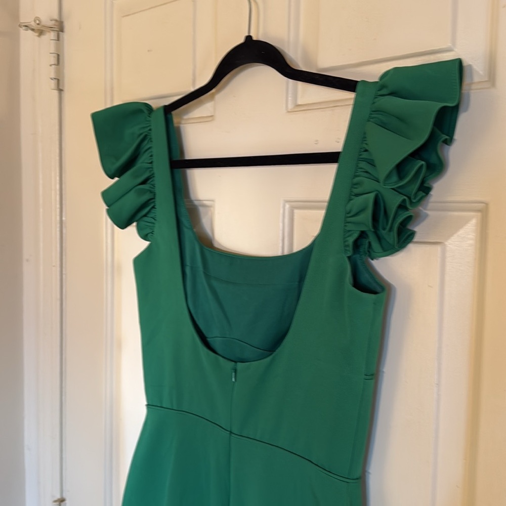 Mac Duggal | Dresses | Mac Duggalruffle Cap Sleeve Open Back Column ...